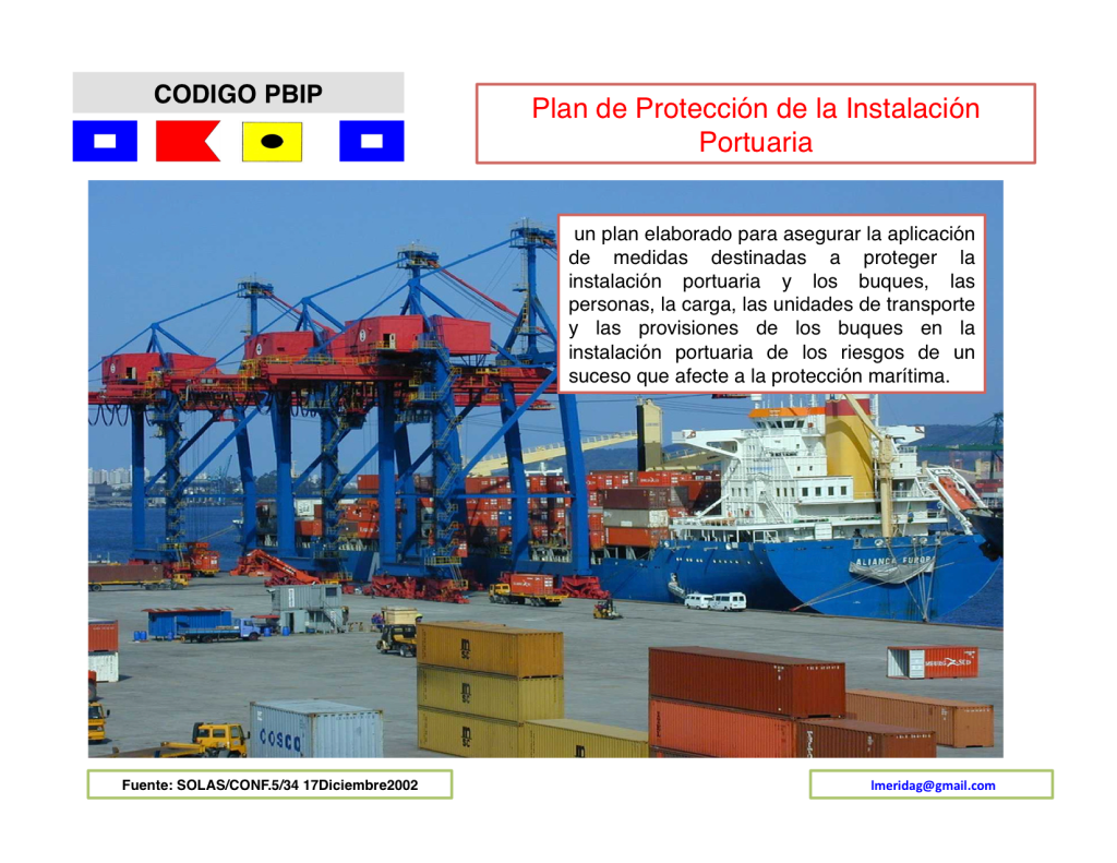 Codigo PBIP/ISPS Code/PPIP | Mar y Gerencia