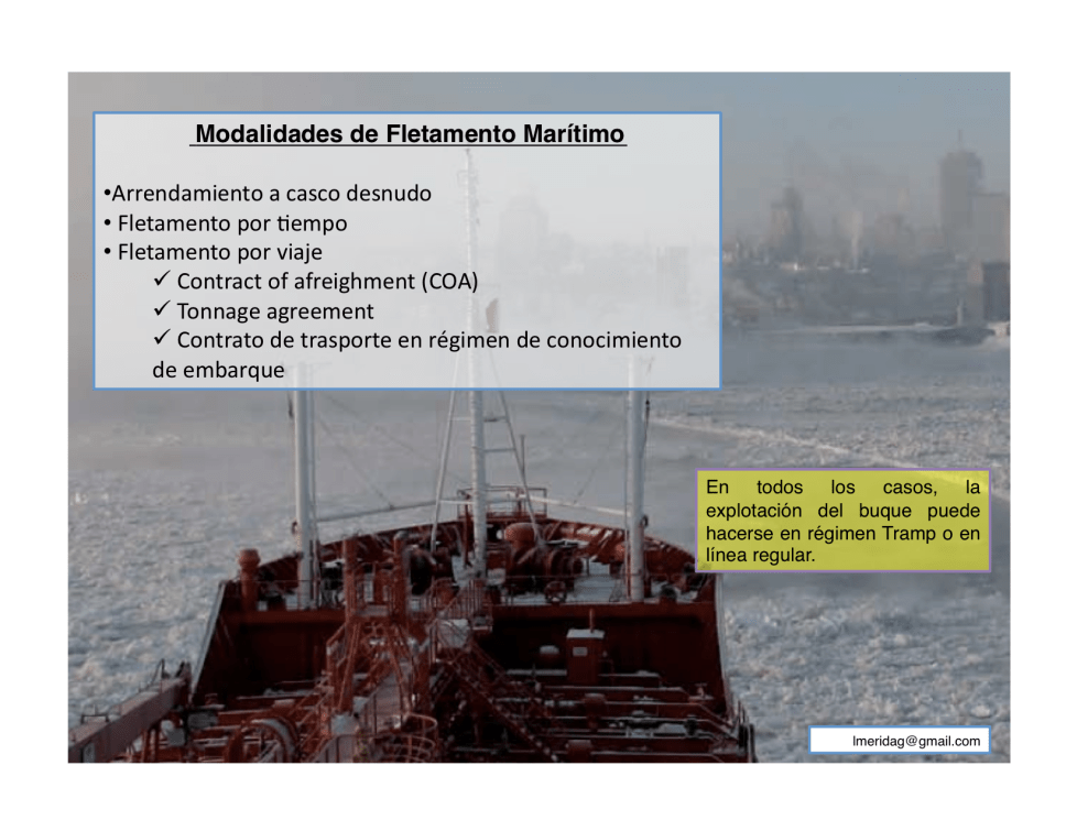Elementos personales del Transporte Marítimo: Propietario, Armador y ...